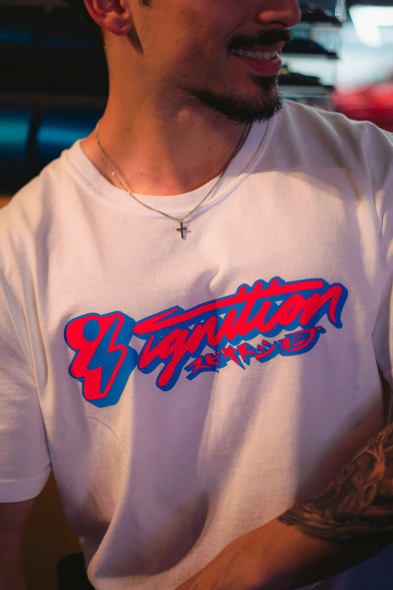90’s Retro Kanji SS TEE – Ignition Speed Shop